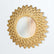 Gold Round Sunflower Wall Mirror Metal 48cm