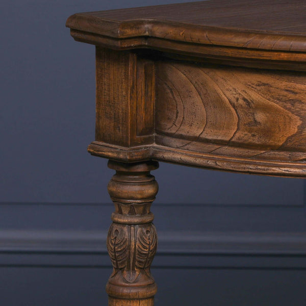White Cedar Wood Console Table 151cm Rustic Style