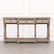 Wooden Breakfront Console Table With Storage Rustic Style