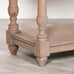 Wooden Breakfront Console Table With Storage Rustic Style