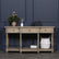 Wooden Breakfront Console Table With Storage Rustic Style